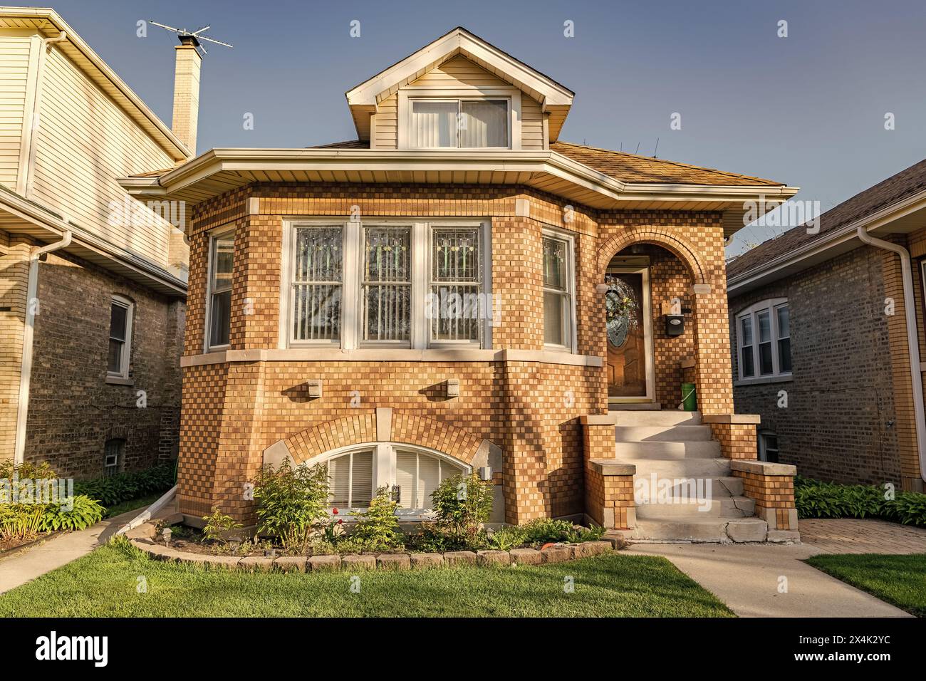 view of luxury upscale residential neighborhood community street ...