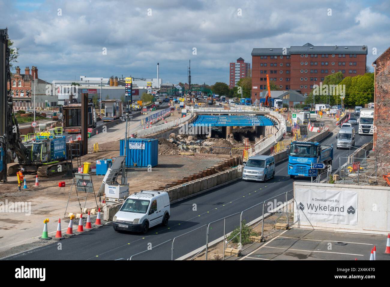 Construction,of,Underpass,on,A63,Hull,England, Civil Engineering Stock ...