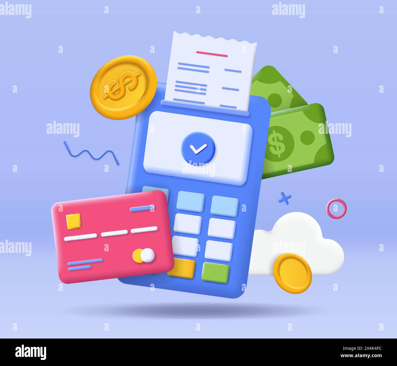 3D payment vector poster Stock Vector Image & Art - Alamy