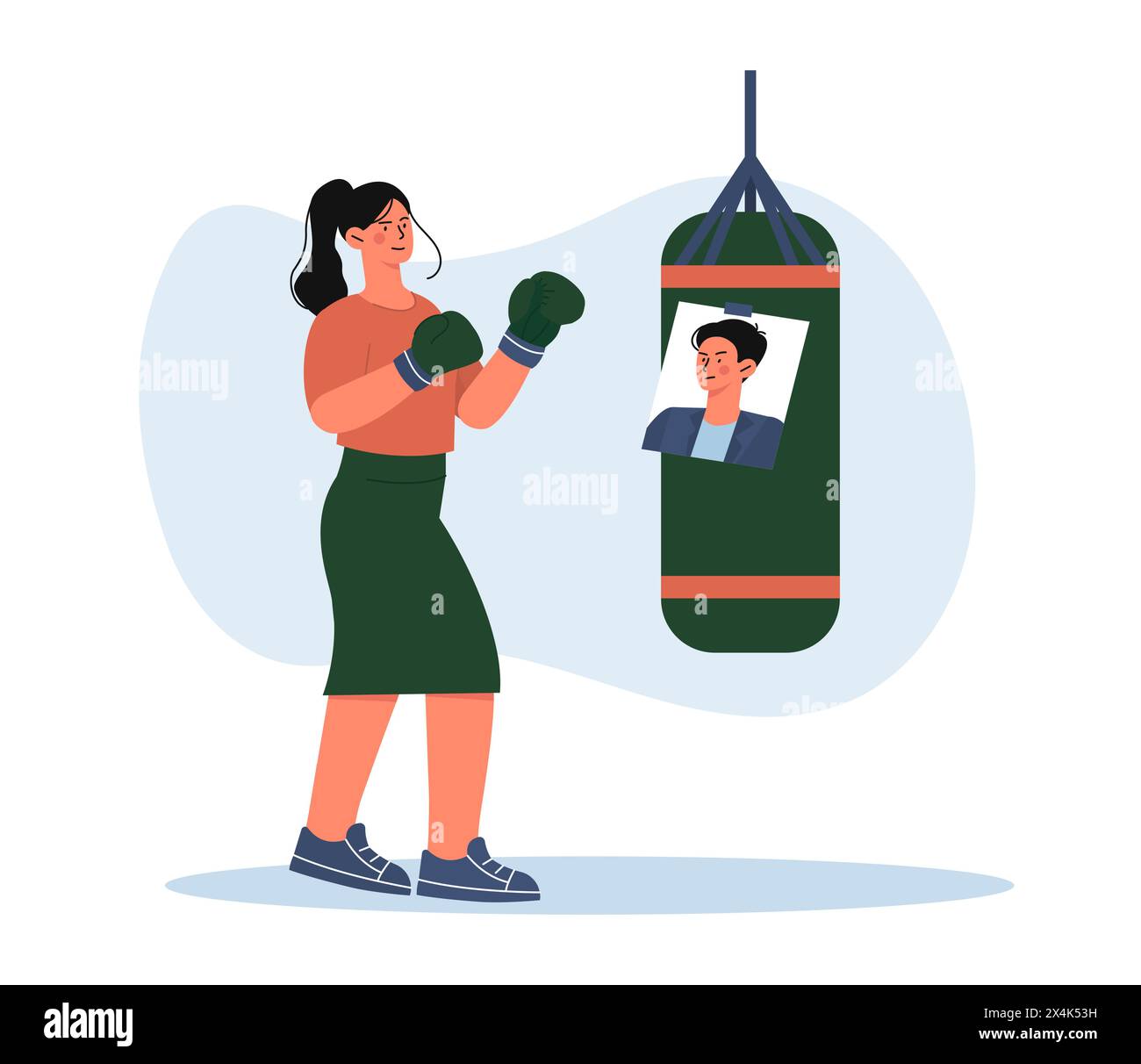 Angry boss feeling angry Stock Vector Images - Alamy