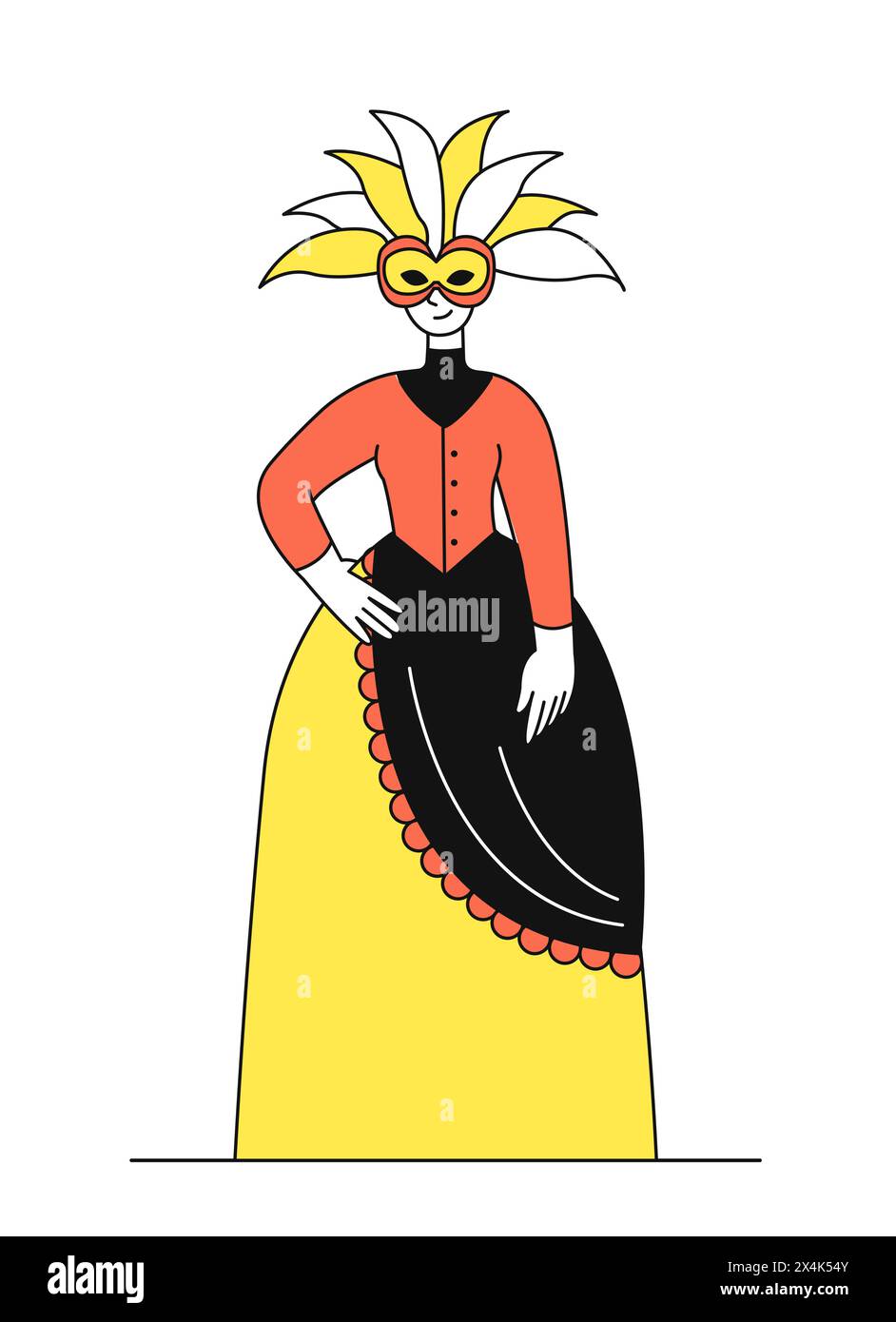 Ancient masquerade character vector simple Stock Vector Image & Art - Alamy