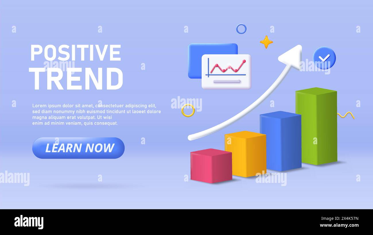 Positive trend vector poster Stock Vector Image & Art - Alamy