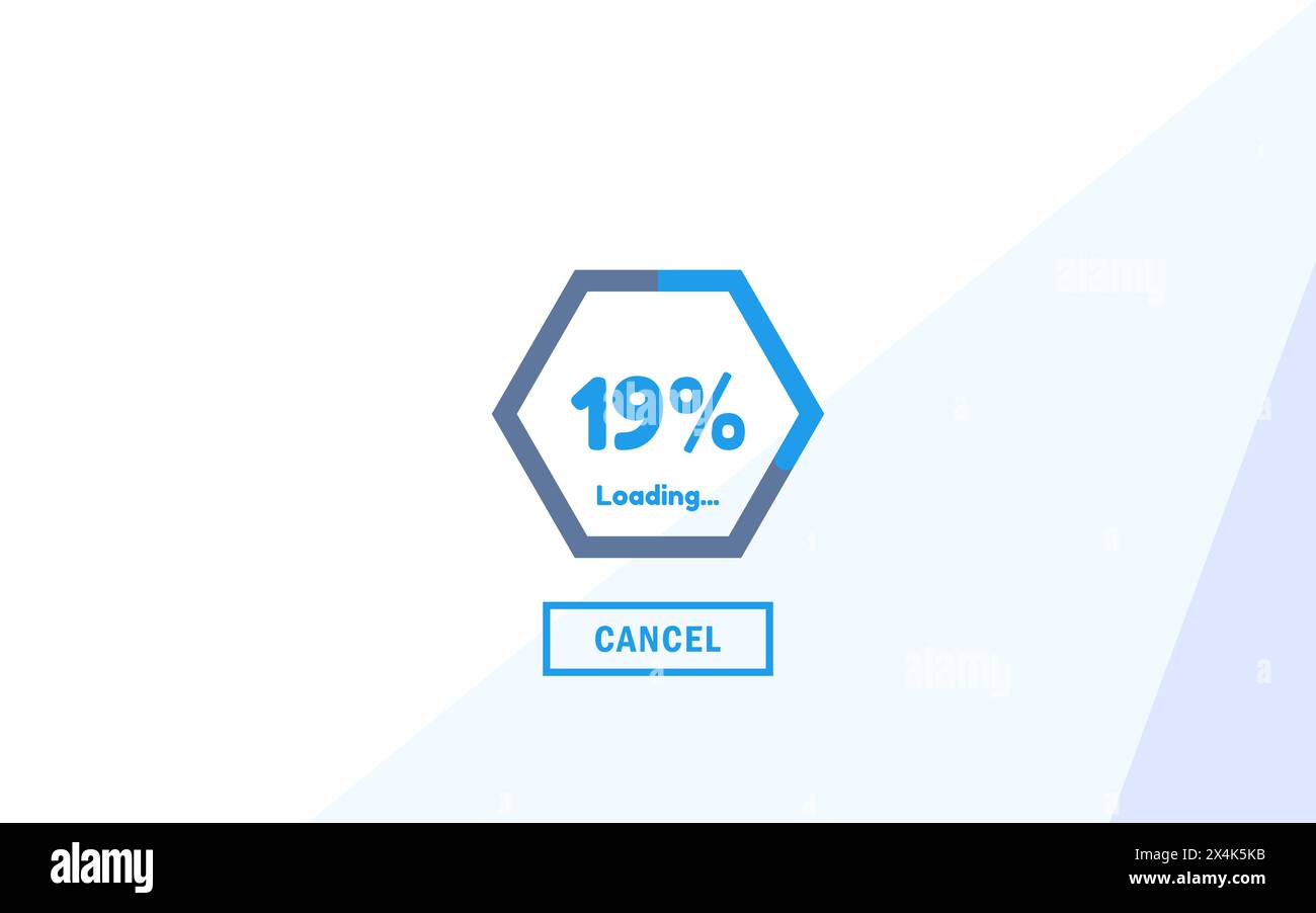 Loading progress screen. Illustration on white background Stock Photo ...