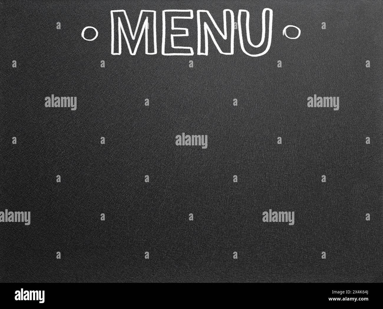 Black surface with word Menu as background. Mockup for design Stock ...