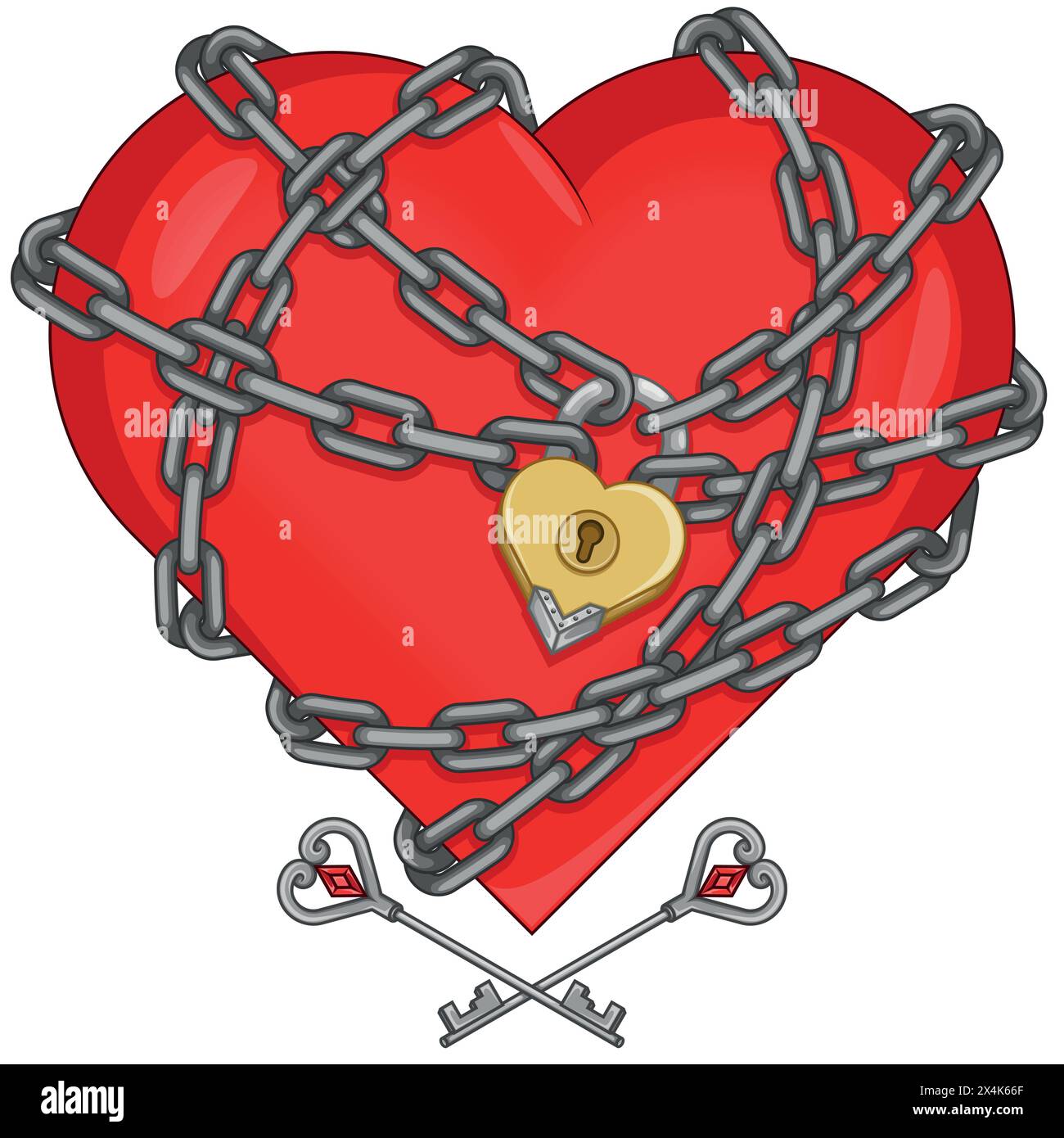 Chained vector vectors Cut Out Stock Images & Pictures - Alamy