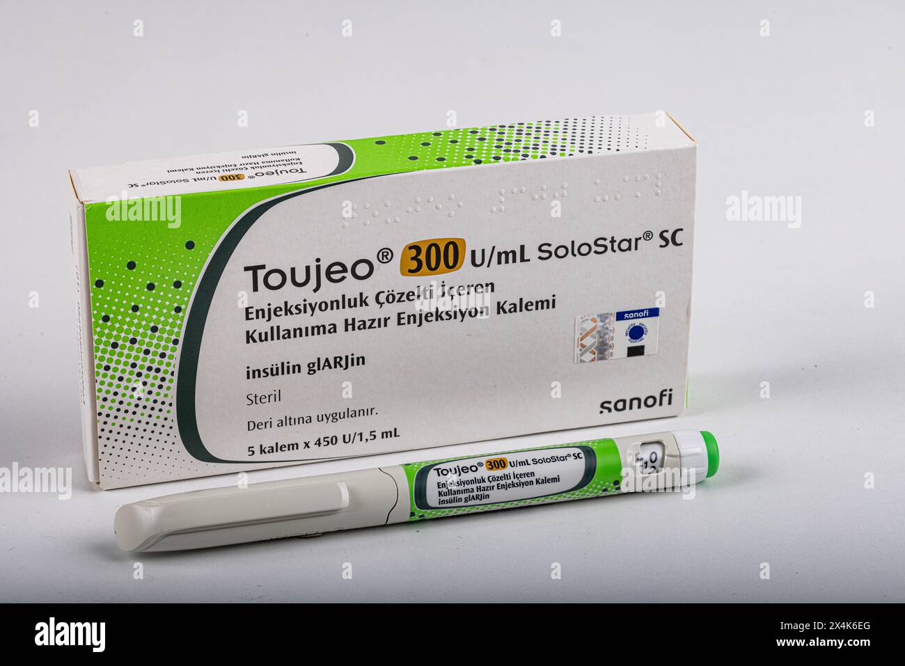 Istanbul Turkey 27 April 2024; Toujeo 300 U/mL SoloStar SC Ready-to-Use ...