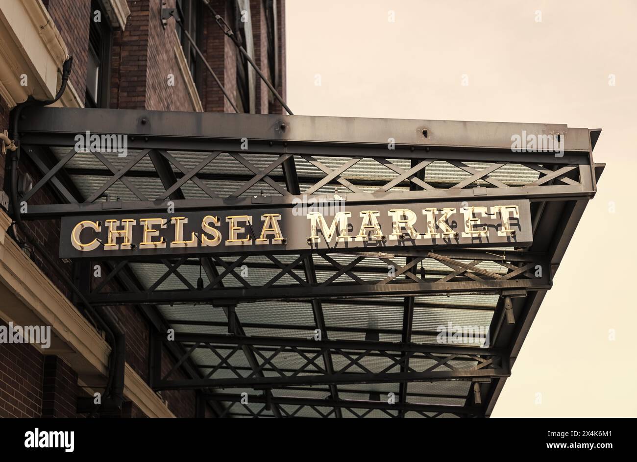 New York City, USA - August 05, 2023: Chelsea Market, 75 9th Ave, food ...