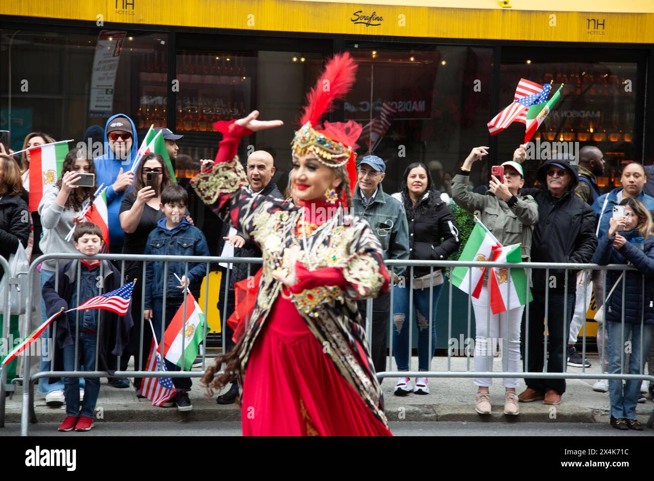 Dancers celebrate the 20th annual Persian Parade in 2024 on Madison ...