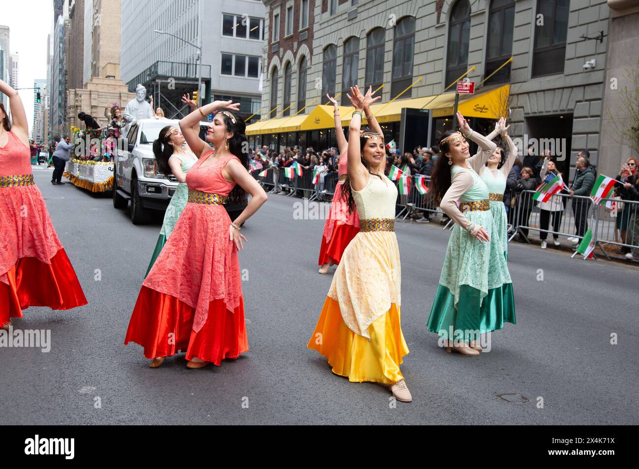Dancers celebrate the 20th annual Persian Parade in 2024 on Madison ...