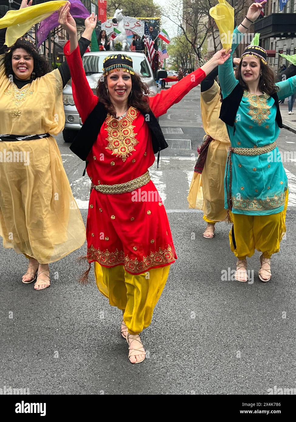 Dancers celebrate the 20th annual Persian Parade in 2024 on Madison ...