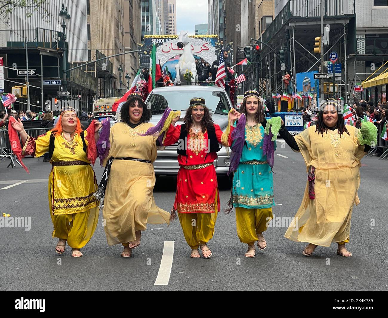 Dancers celebrate the 20th annual Persian Parade in 2024 on Madison ...