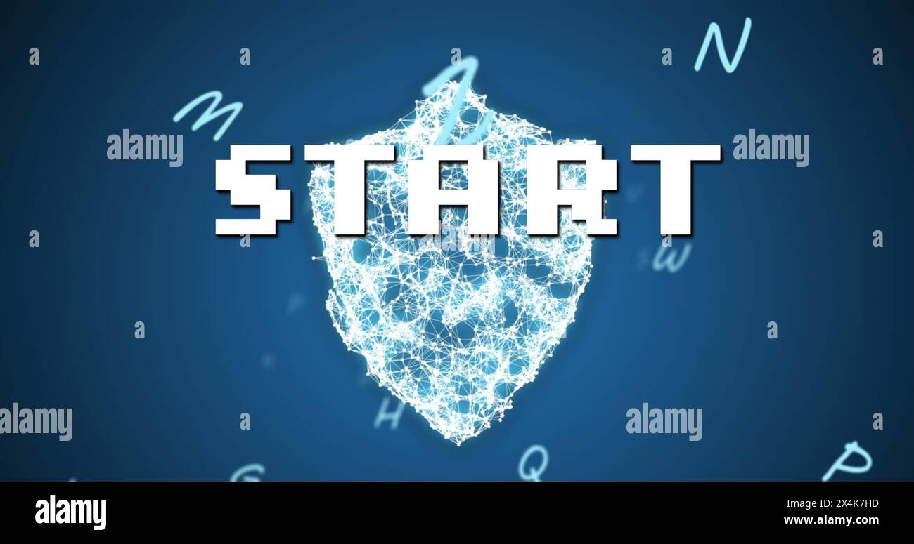 Animation game over text connections hi-res stock photography and ...