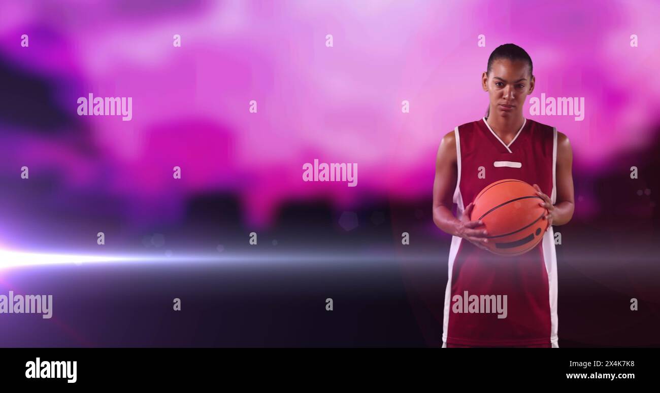 Animation african american female basketball hi-res stock photography ...