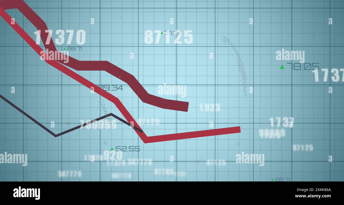 Red digital globe numbers animation hi-res stock photography and images ...