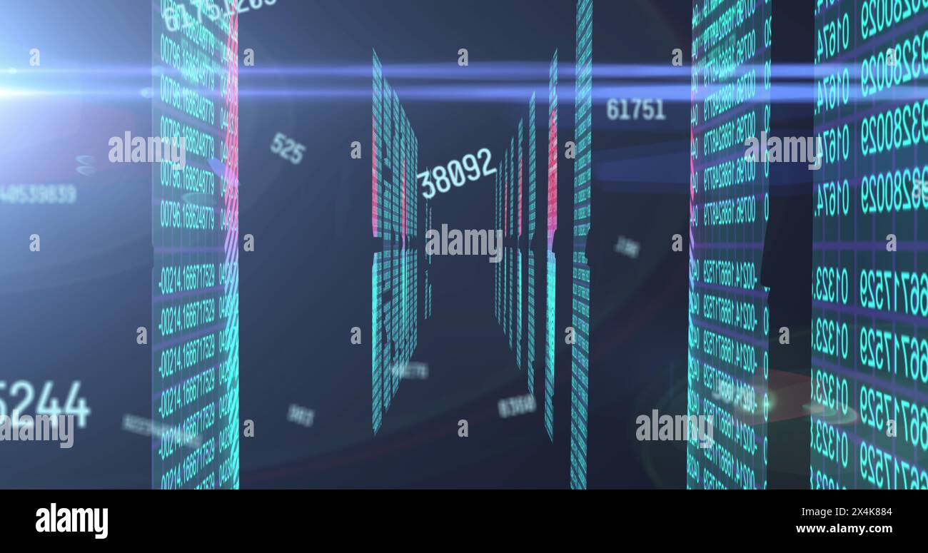 Animation digital screen changing numbers hi-res stock photography and ...