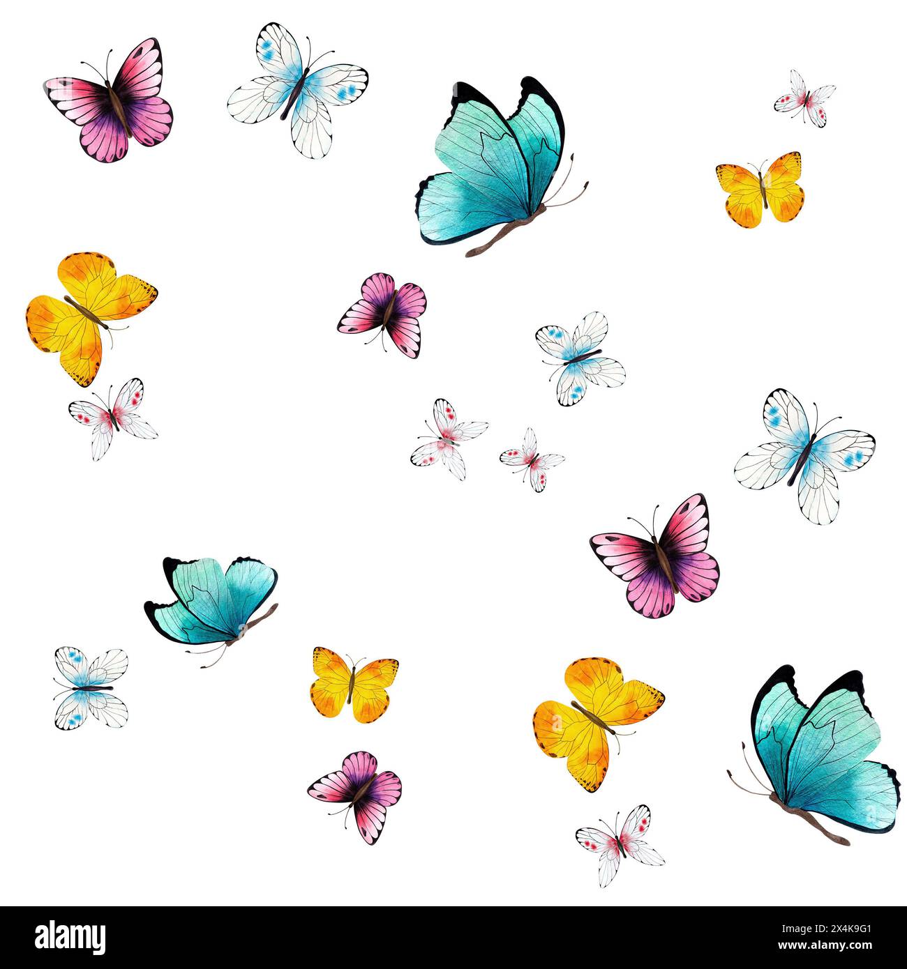Butterfly, seamless pattern, decoration, butterflies, illustration ...