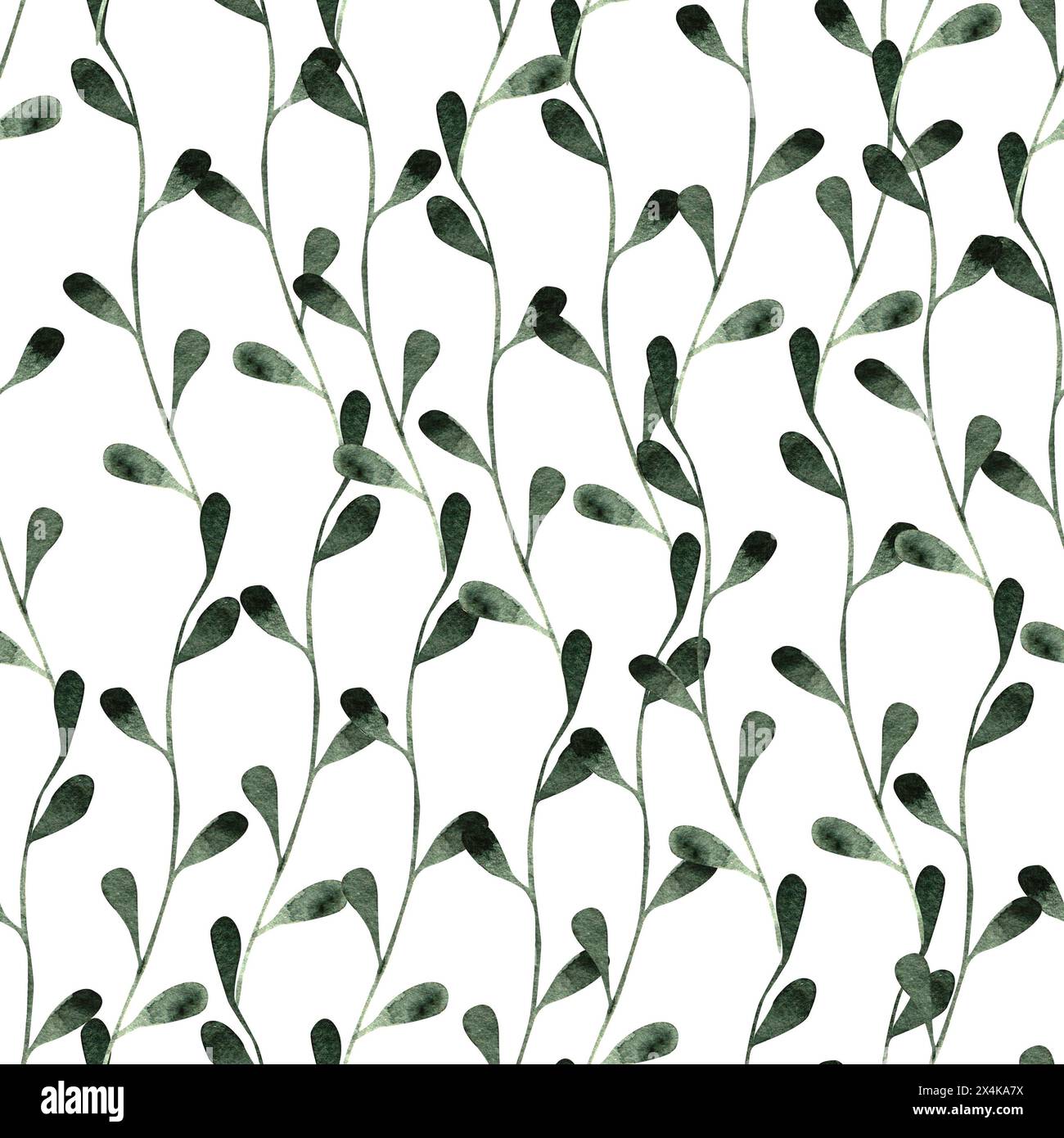 Sea life, algae, wildlife, leaves, seamless pattern, illustration ...