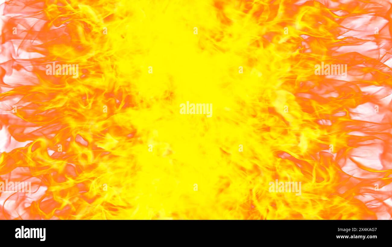 3d illustration. Flame flare on white background Stock Photo - Alamy
