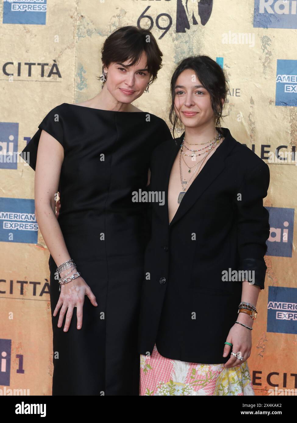 Rome, 69 David di Donatello ceremony - red carpet - In the photo: Kasia Smutniak with her ...