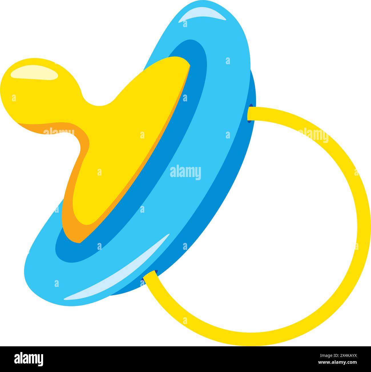 baby shower blue pacifier Stock Vector Image & Art - Alamy