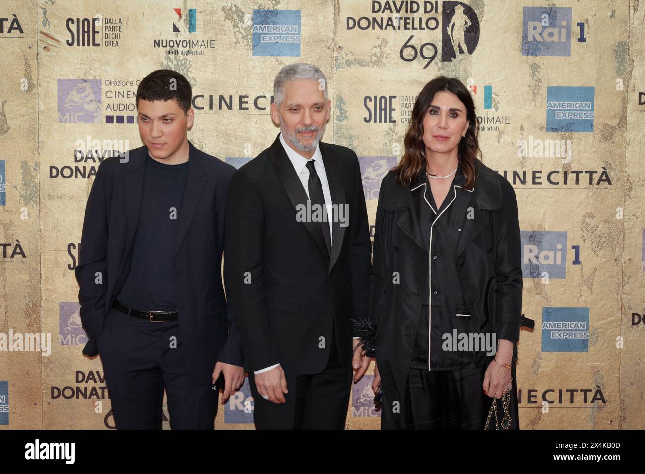 Rome, Italy - May 3, 2024: Nicola Fiorello, Giuseppe Fiorello and ...