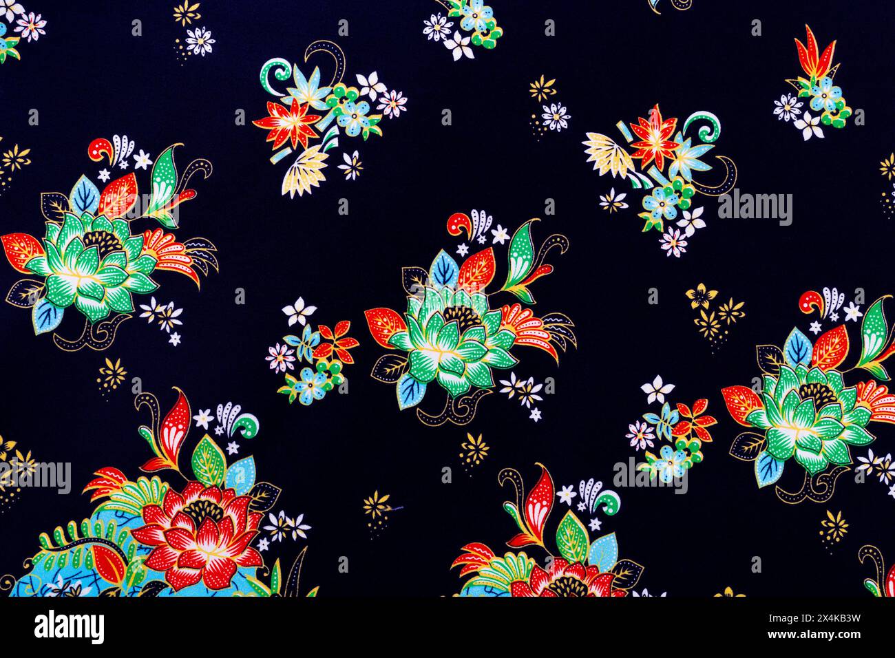 The detailed patterns of Indonesia batik cloth Stock Photo - Alamy