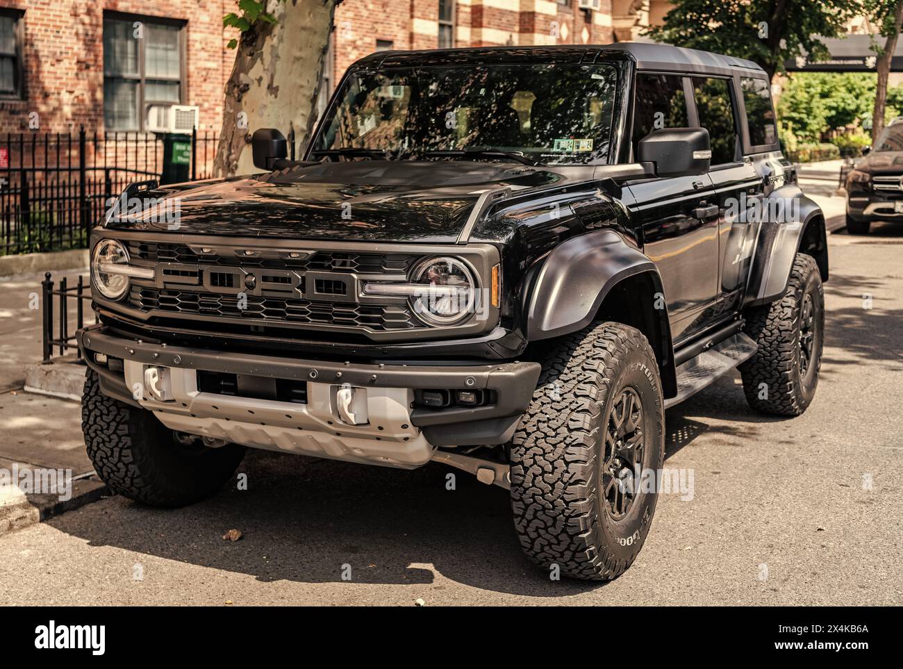 New York City, USA - August 05, 2023: 2023 Ford Bronco Black Diamond ...