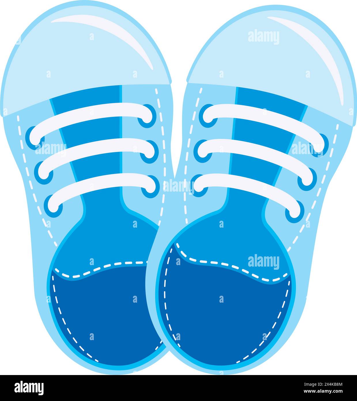 Baby booties boy Stock Vector Images - Alamy