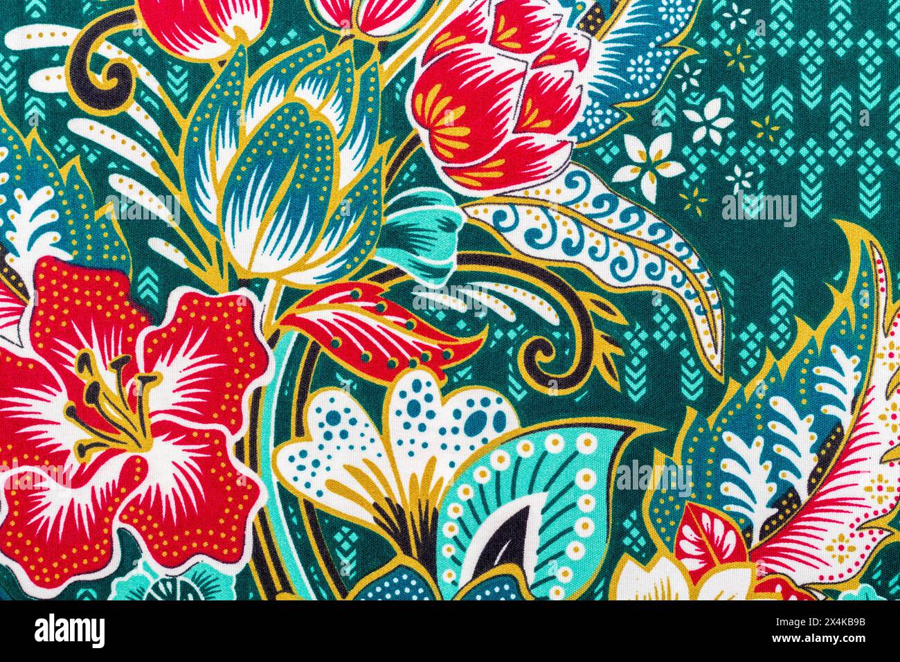 The beautiful of art Malaysian and Indonesian Batik Pattern Stock Photo ...