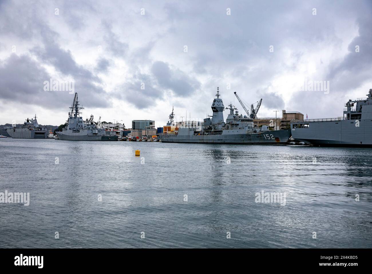 Royal Australian Navy vessels in port at Garden Island,Sydney including ...