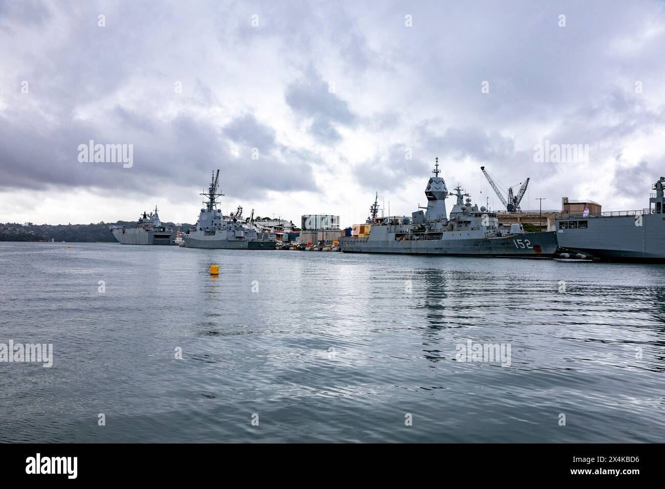 Royal Australian Navy vessels in port at Garden Island,Sydney including ...