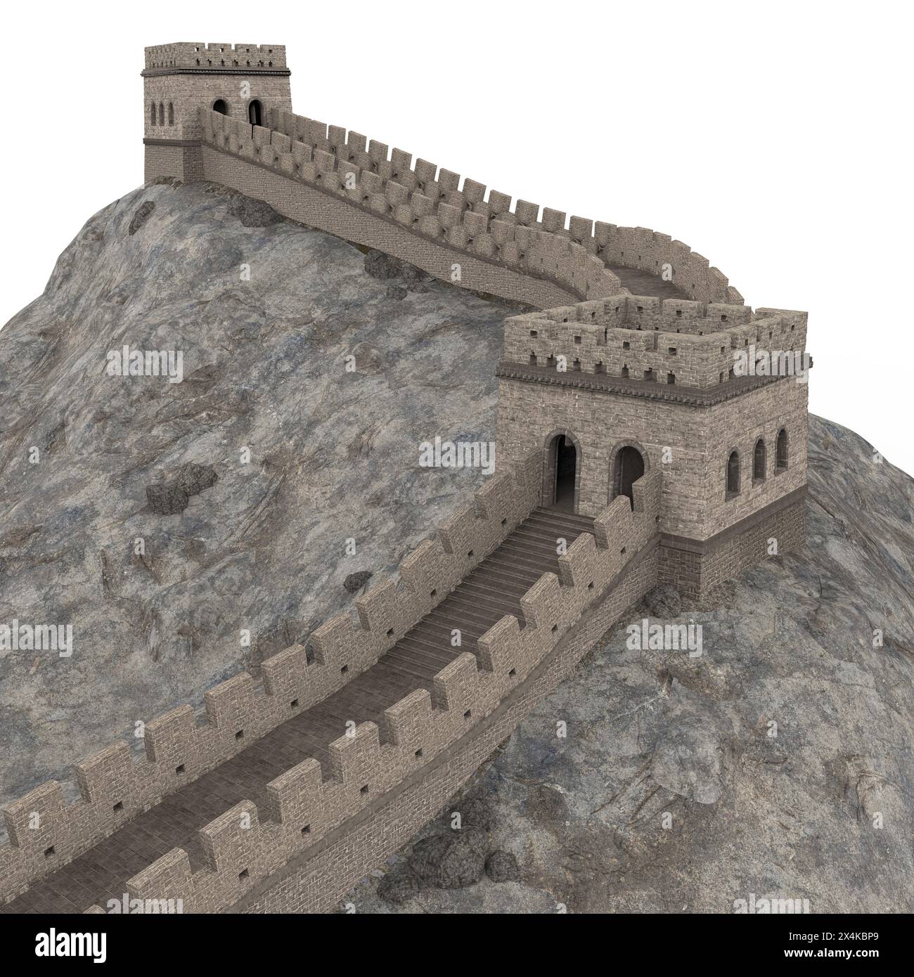 Great wall structure illustration hi-res stock photography and images ...