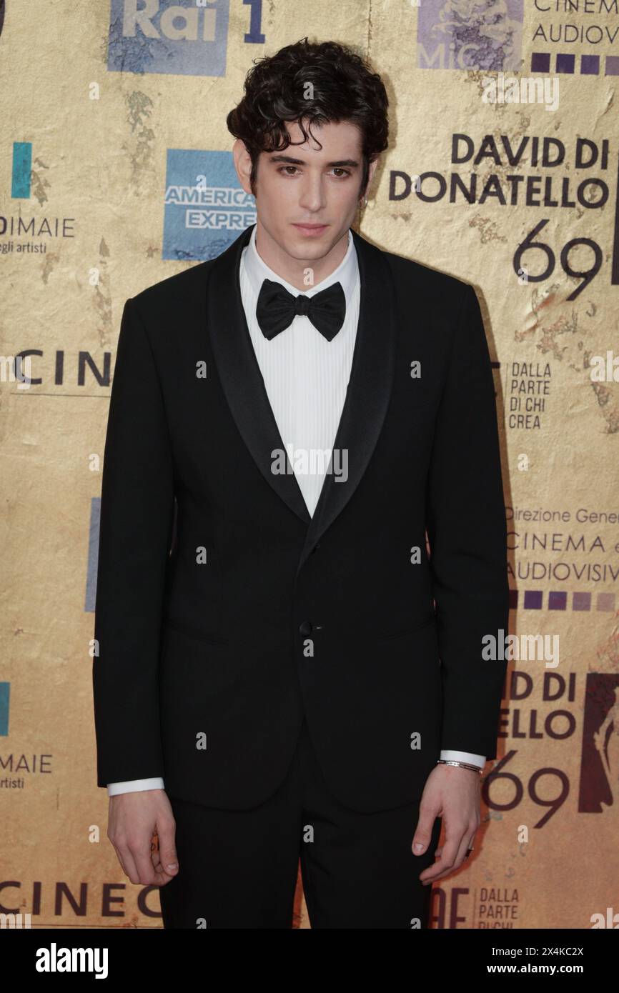 Rome, Italy - May 3, 2024: Nicolas Maupas attend the red carpet of the ...