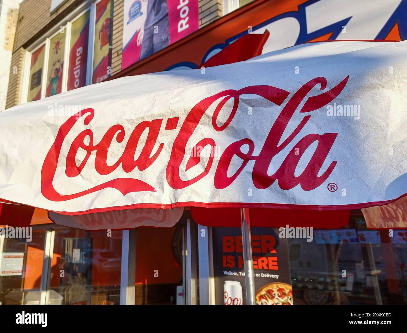 Toronto, ON, Canada – April 17, 2024: View at the Coca Cola Company ...