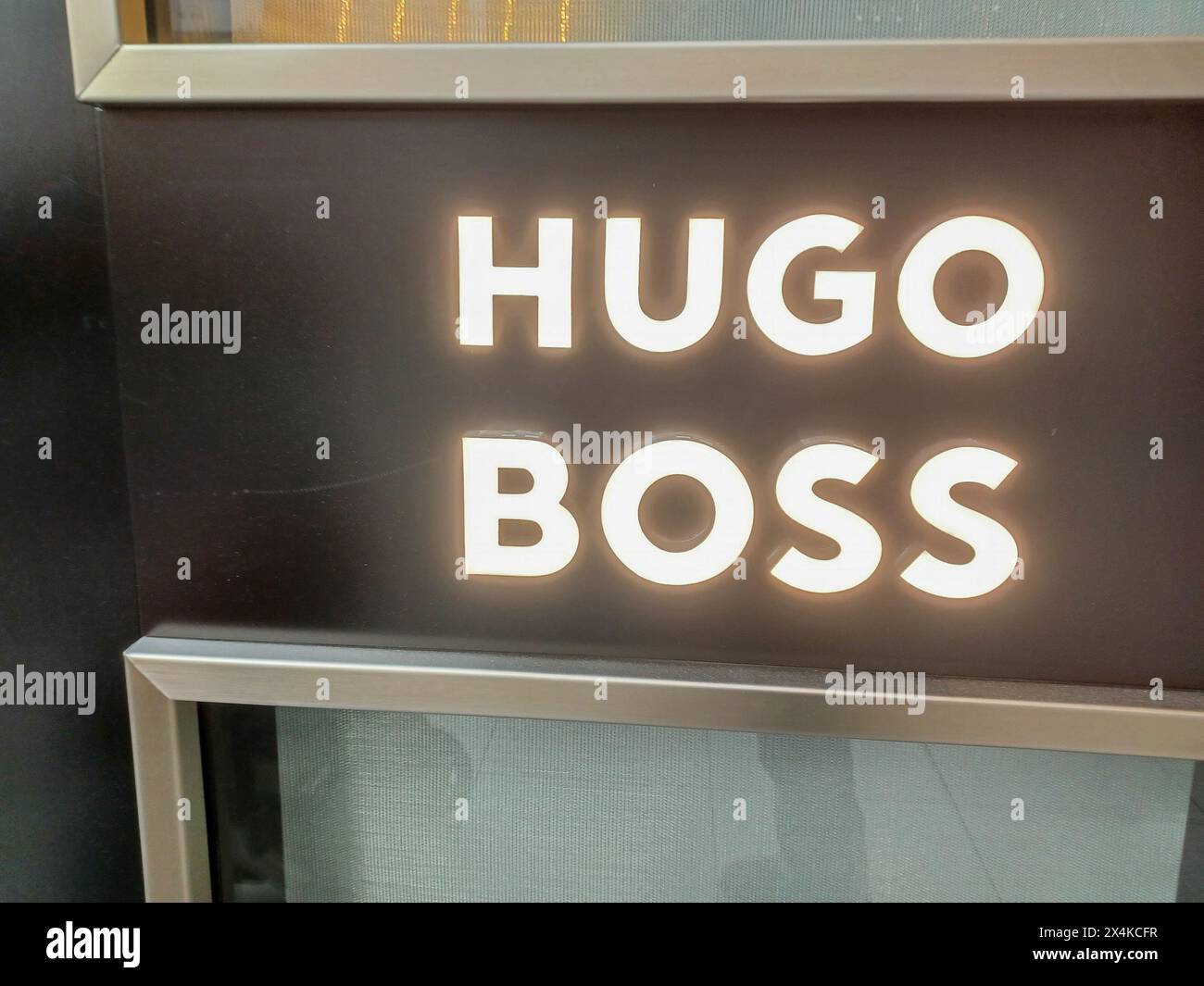 Toronto, ON, Canada – April 20, 2024: View at the Hugo Boss company ...