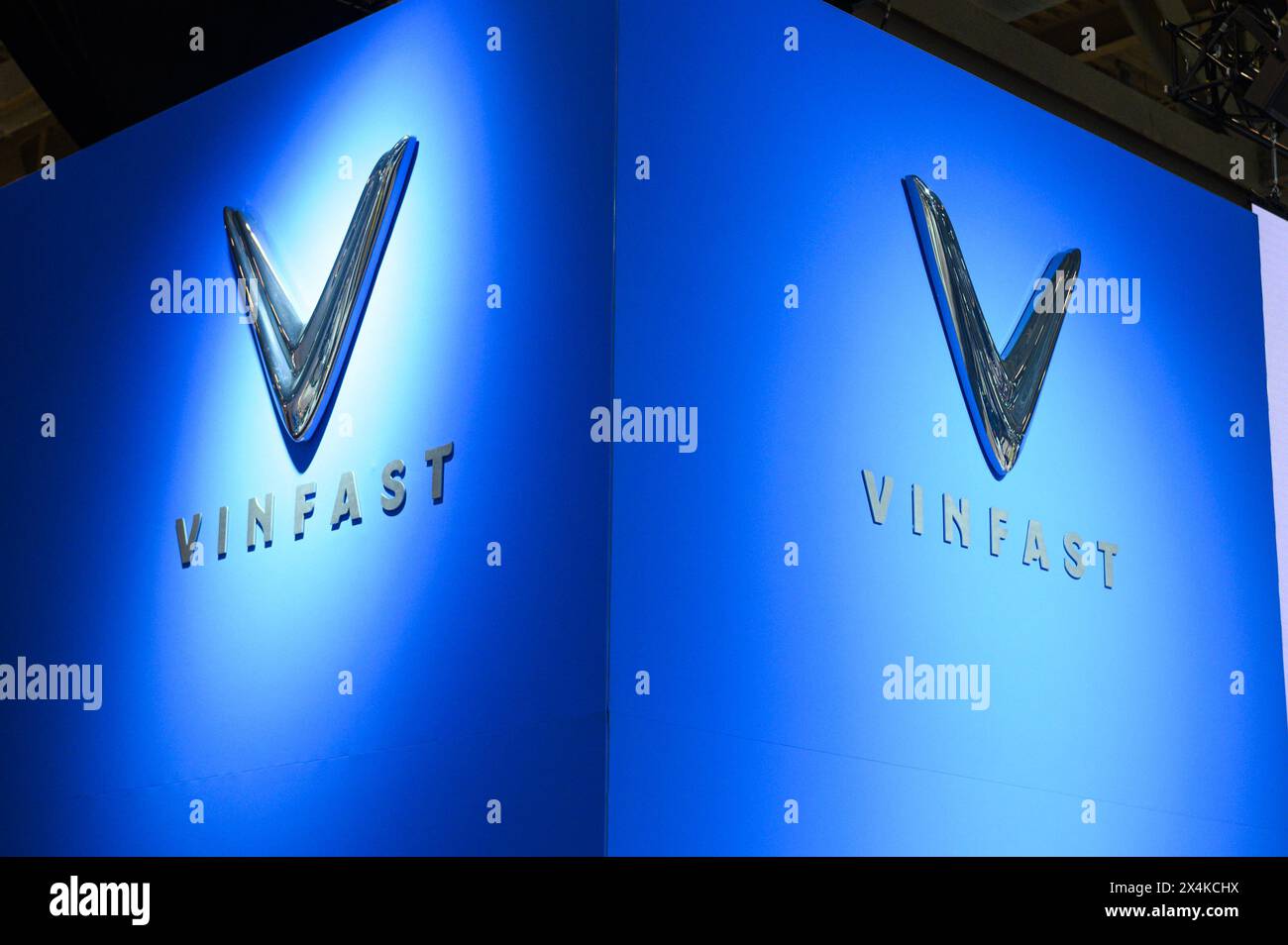 Toronto, ON, Canada - April 30, 2024: View at the Vinfast auto company ...