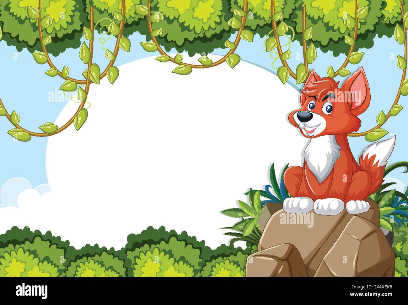 Fox rock Stock Vector Images - Alamy