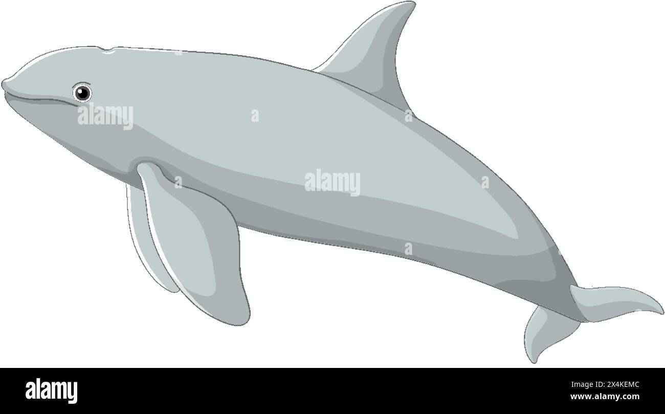 Simple vector art of a single dolphin Stock Vector Image & Art - Alamy