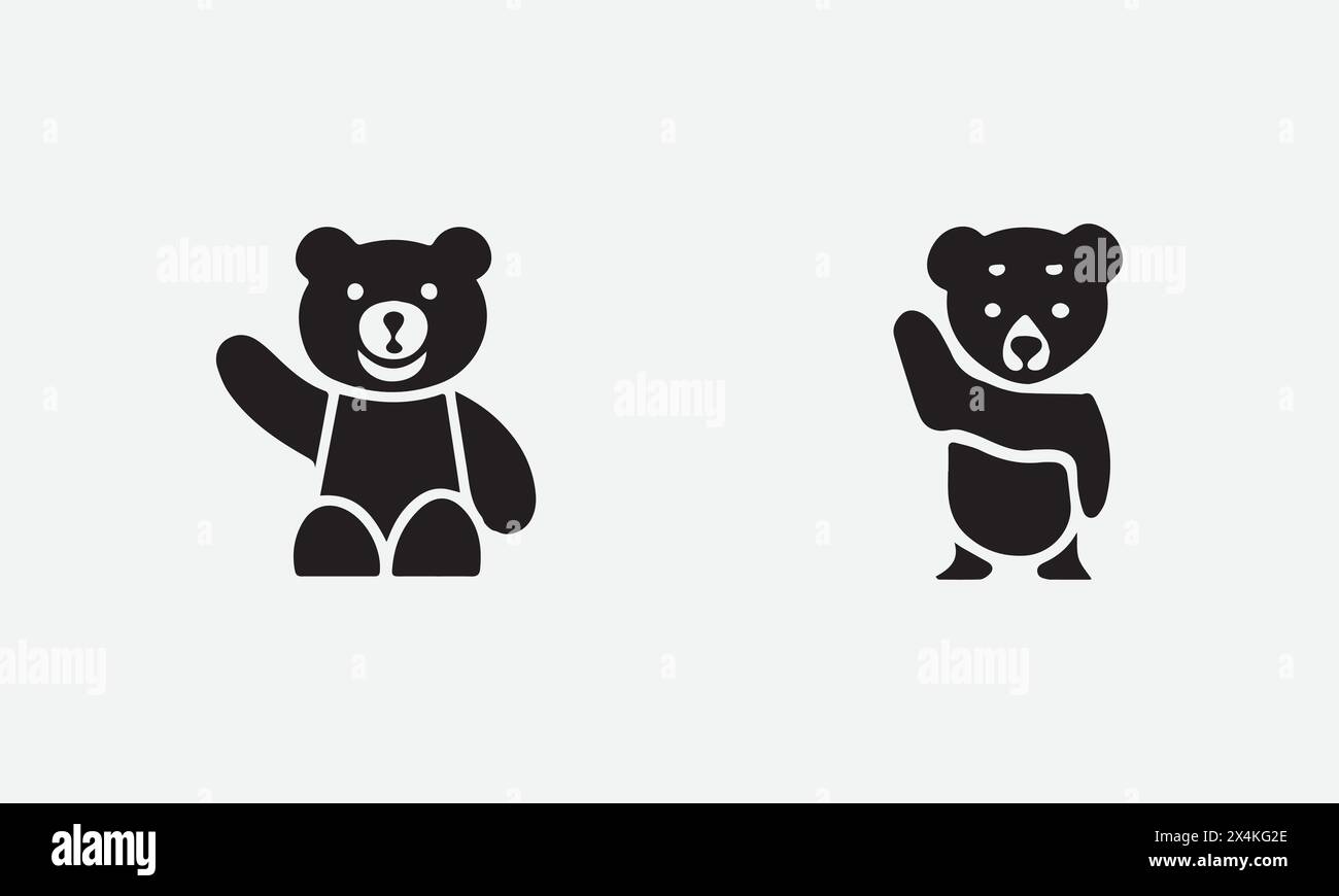 Love bear logo hi-res stock photography and images - Alamy