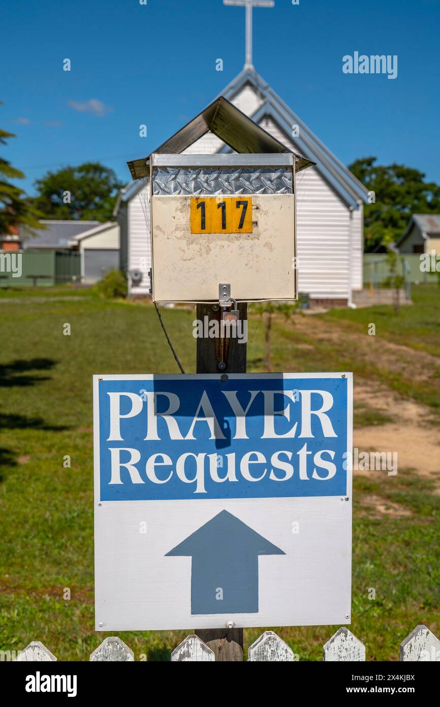 Prayer request box outside the St Stephen's Presbyterian Church in ...