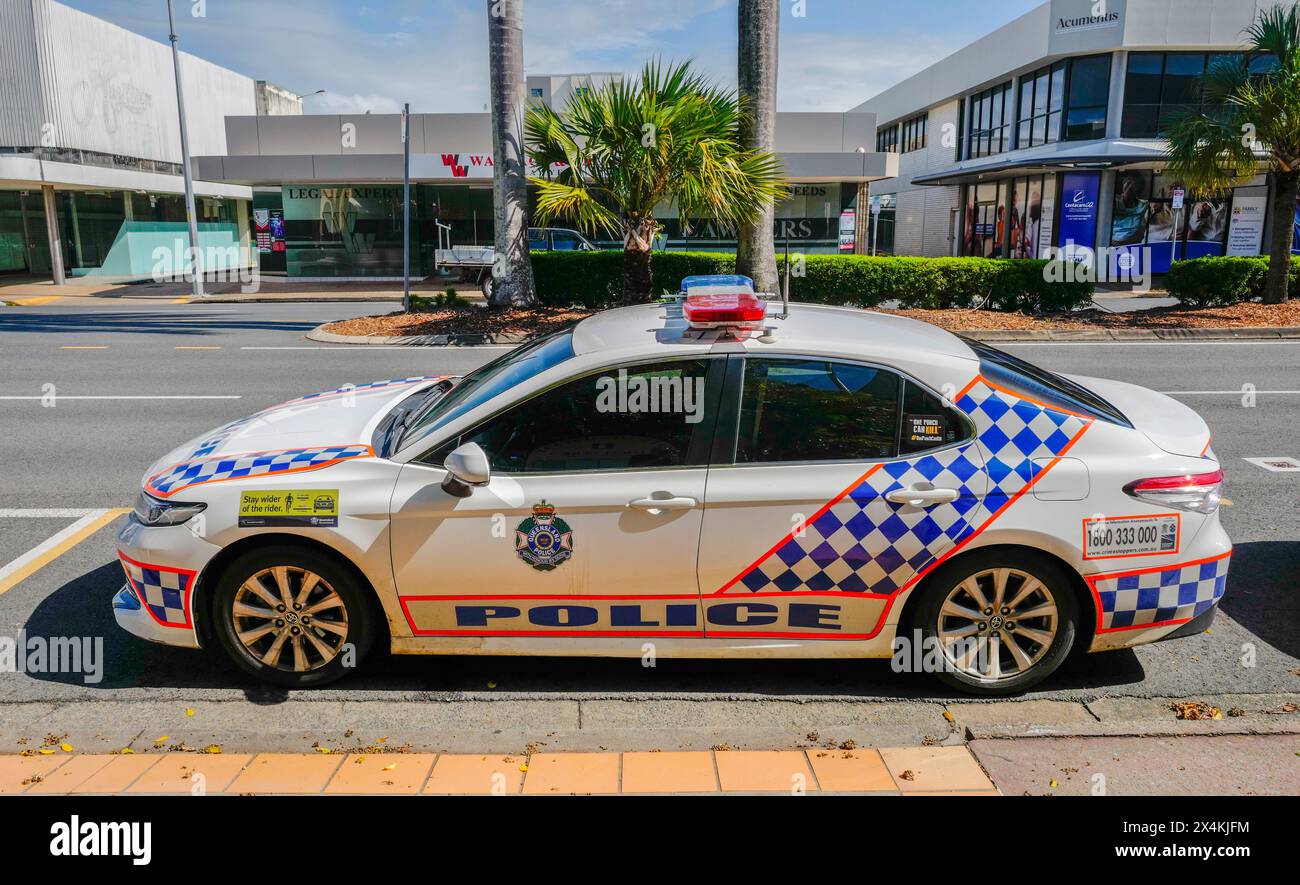 queensland police cars outside the Mackay police station in northern ...