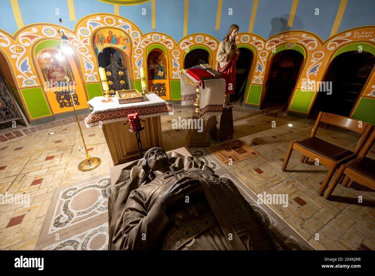 Kyiv, Kyiv Oblast, Ukraine. 3rd May, 2024. Gravesite of Prince Askold ...