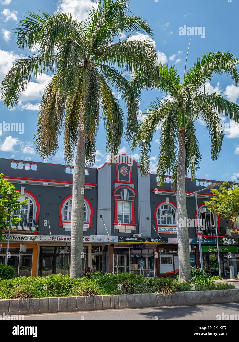 Art Deco buildings in the centre of Mackay City in queensland ...