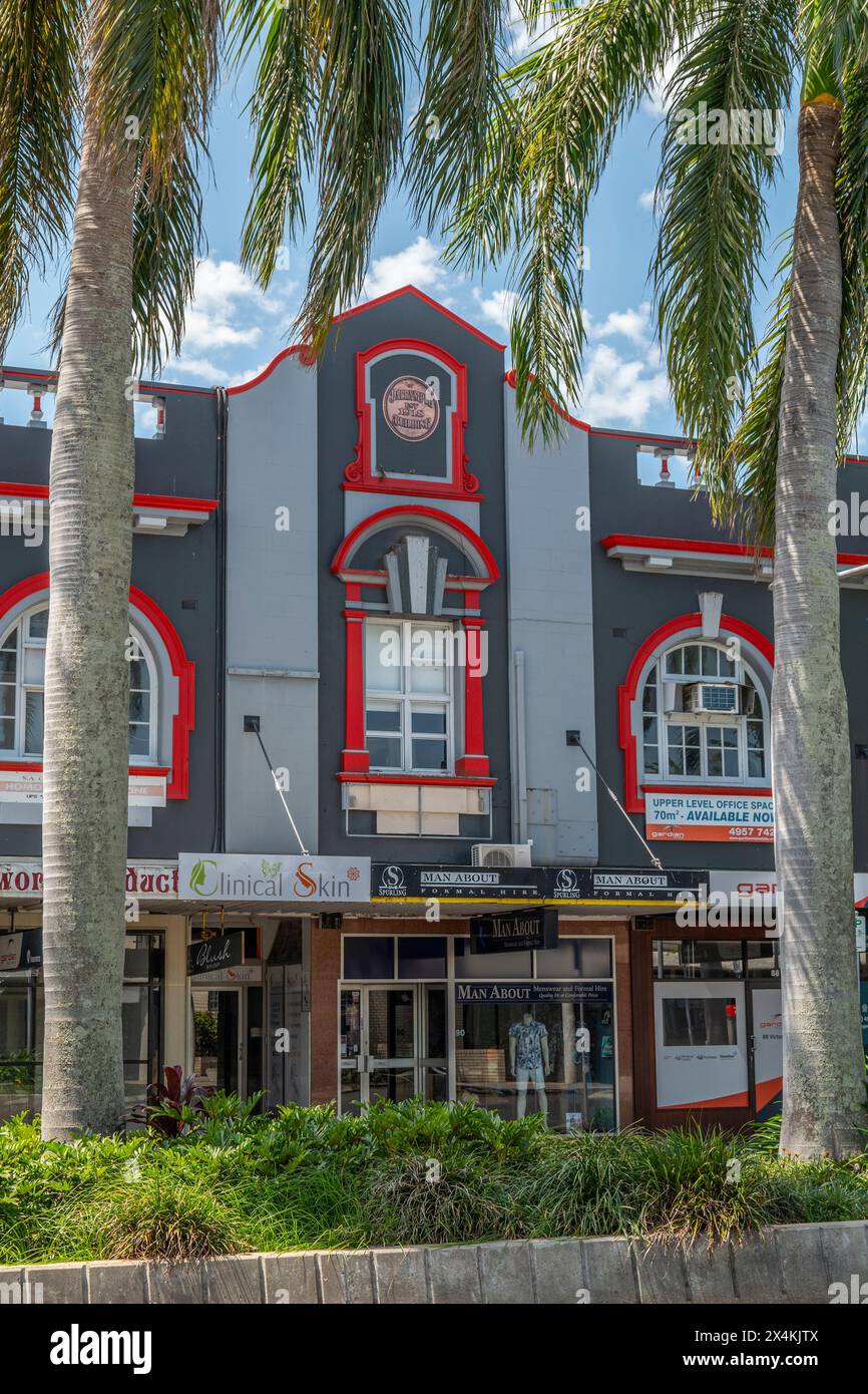 Art Deco buildings in the centre of Mackay City in queensland ...