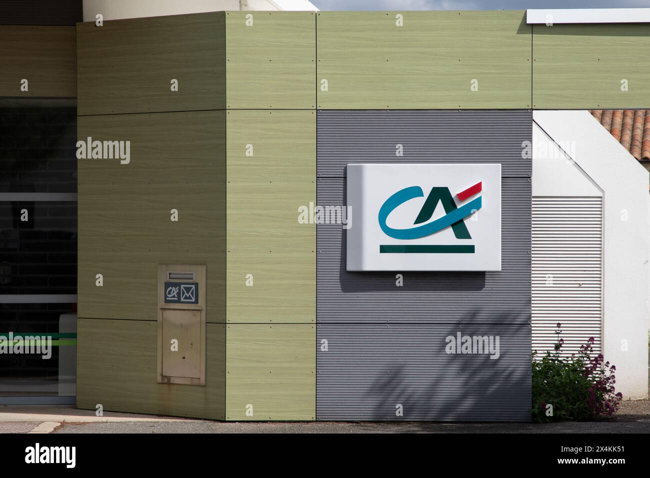 Bordeaux , France - 05 01 2024 : ca sign brand and text logo of Credit ...