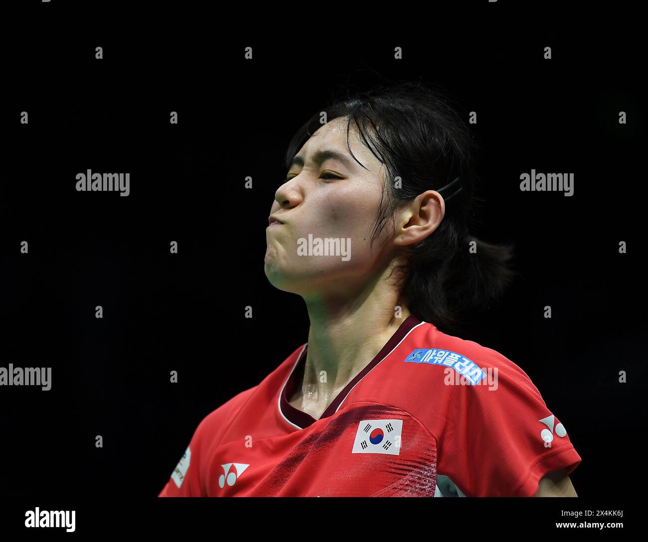 Chengdu, China's Sichuan Province. 4th May, 2024. Sim Yu Jin of South ...