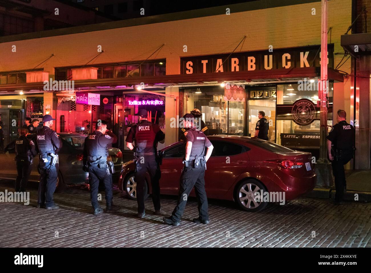 Seattle, USA. 3rd May 2024. Just after 10:00pm Seattle Police responded ...