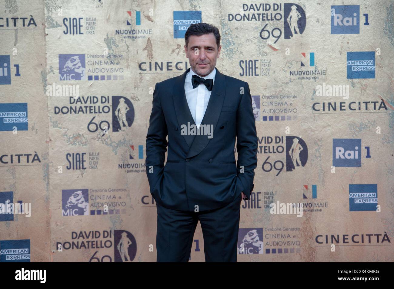 Rome, Italy. 03rd May, 2024. Adriano Giannini is attending the photocall at the 69th David Di ...