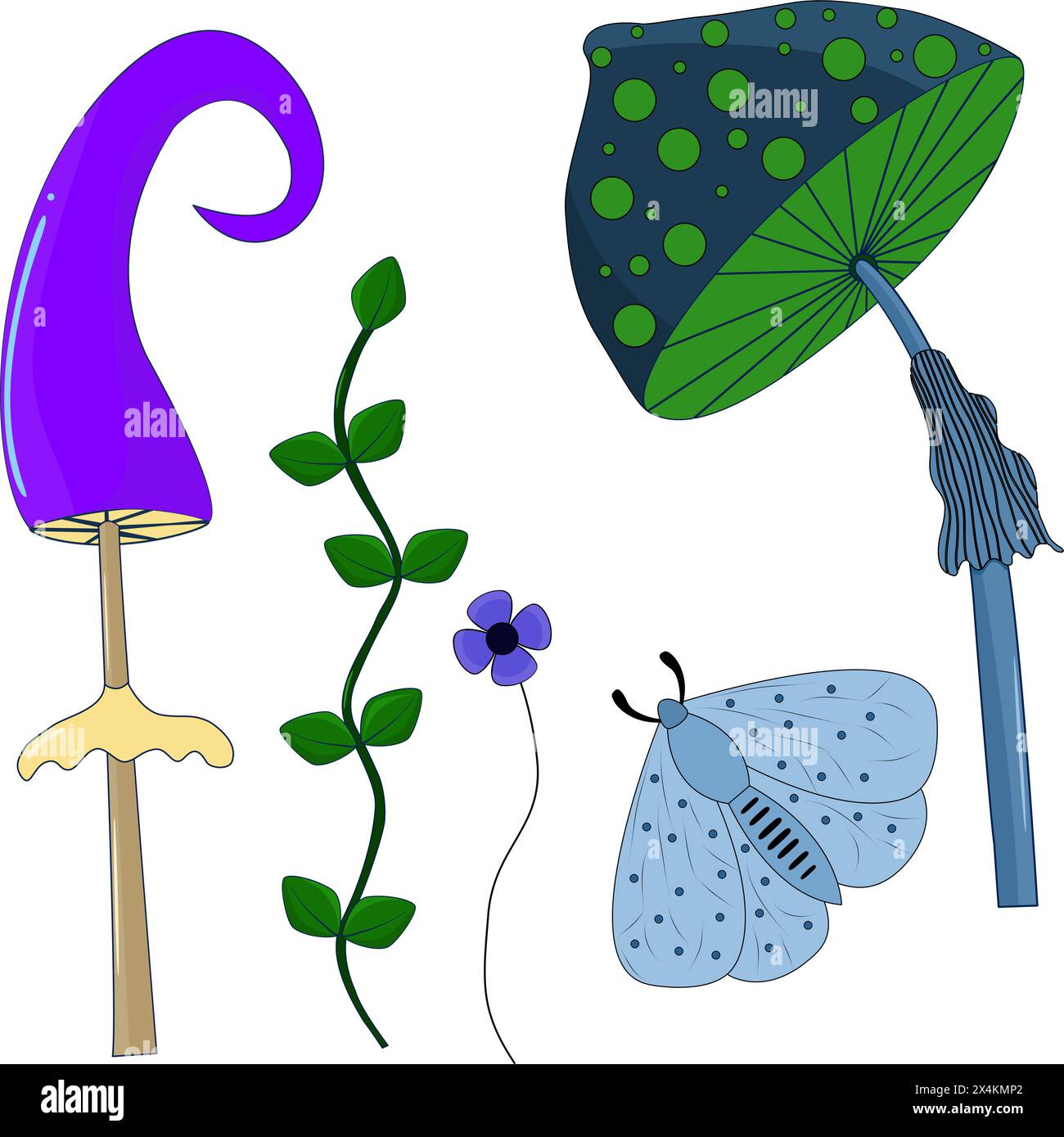 Moth food plant Stock Vector Images - Alamy