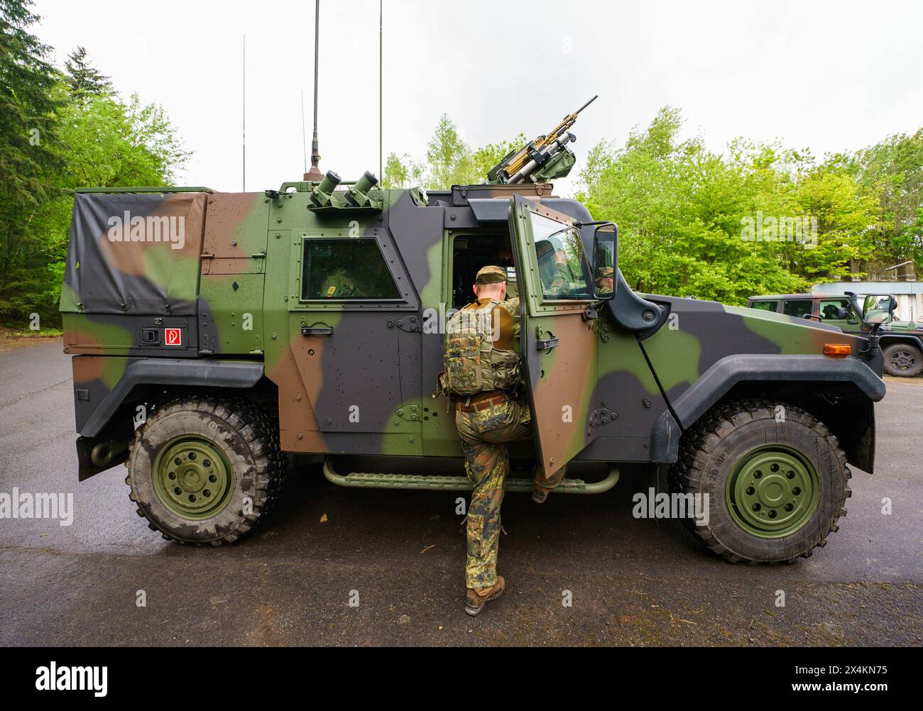 03 May 2024, Rhineland-Palatinate, Kirchheimbolanden: A Bundeswehr ...